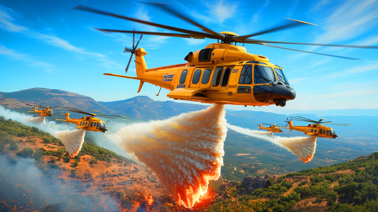 4 Tons of Water, 19 Firefighters: Greece Unleashes Airbus H215 Mega ...